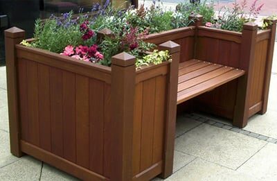 Planter Seat | Plantscape | Nationwide Floral Displays